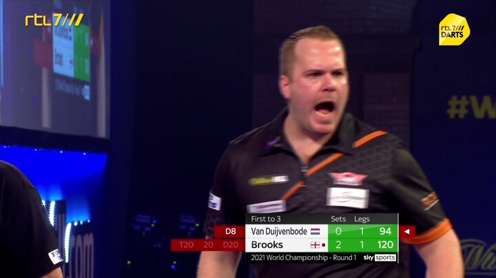 Van Duijvenbode wint van Brooks na een sterke comeback