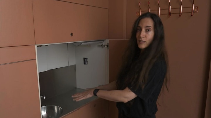 Beatriz ontwierp een appartement van 7 vierkante meter