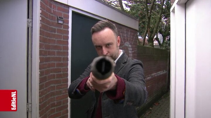 Eigen rechter met hogedrukspuit