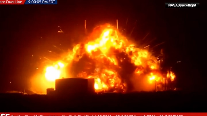Raket Blue Origin explodeert op lanceerplatform in Florida