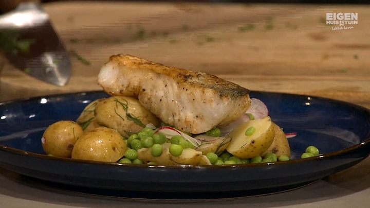 Schelvis met krieltjes en een luxe vlaflip