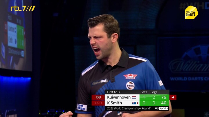 Samenvatting: Kuivenhoven voor eerste keer naar tweede ronde WK Darts