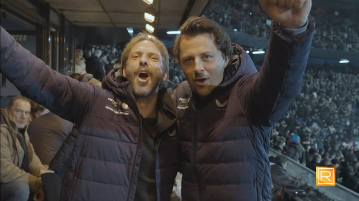 Bart en Mike euforisch in Feyenoordstadion: 'Na eerste helft al schor'