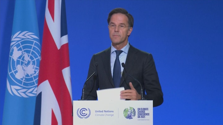'Actie, actie, actie': dit zei Rutte op de klimaattop in Glasgow