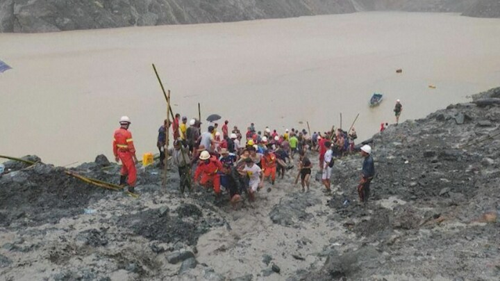 Enorme modderstroom overspoelt mijn in Myanmar: veel doden